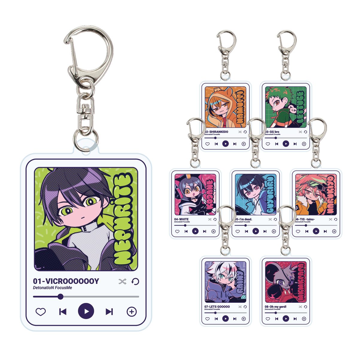 【再販／受注販売】NEOPOP PLAYER KEYRING | DFM STORE