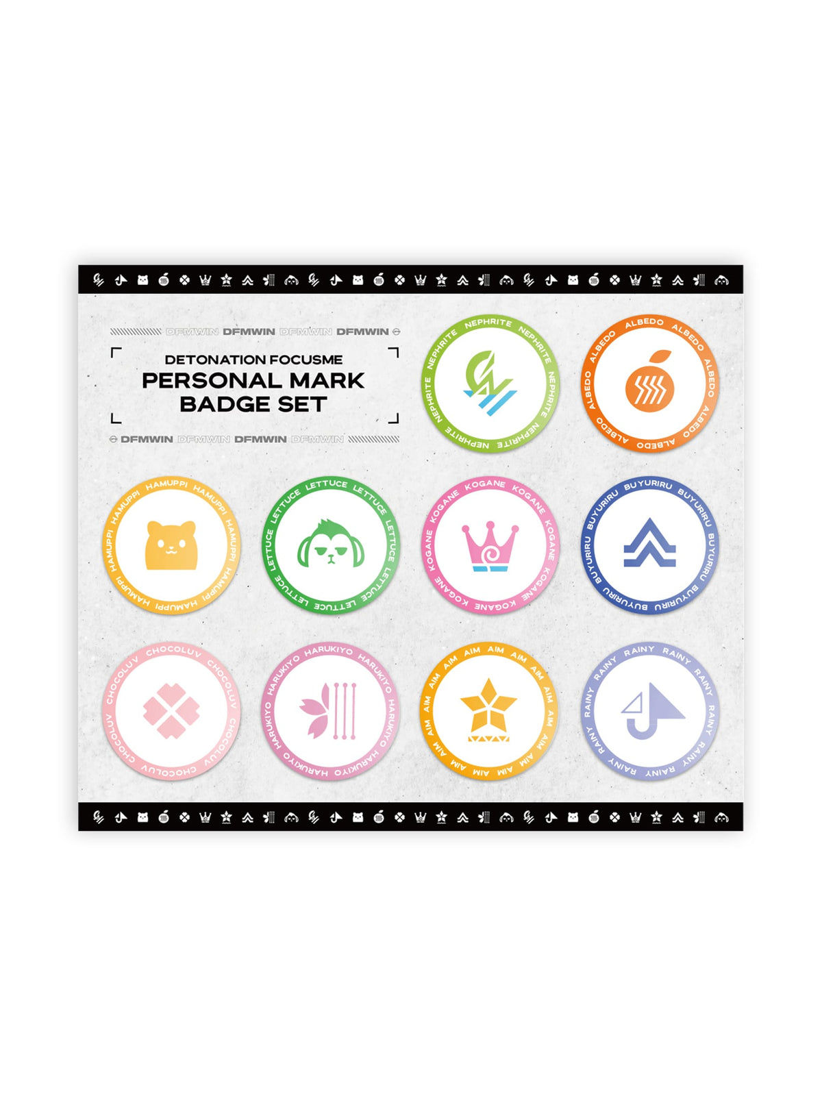 PERSONAL MARK BADGE SET | DFM STORE