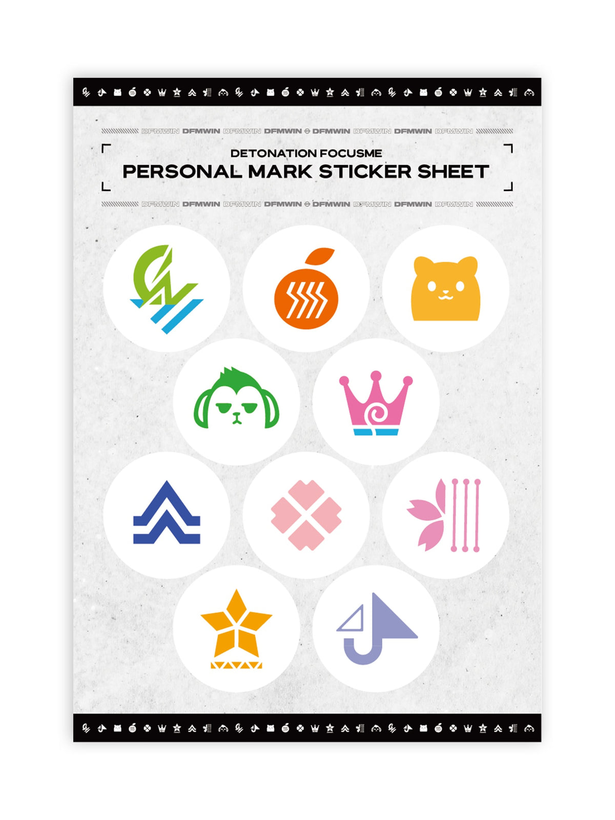 PERSONAL MARK STICKER SHEET | DFM STORE